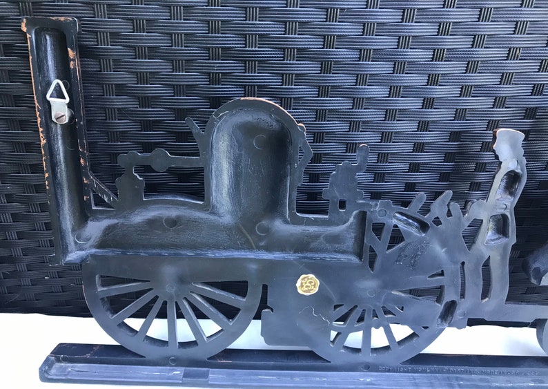 Coppercraft Wall Plaque-train Wall Decor-steam Engine-old West | Etsy