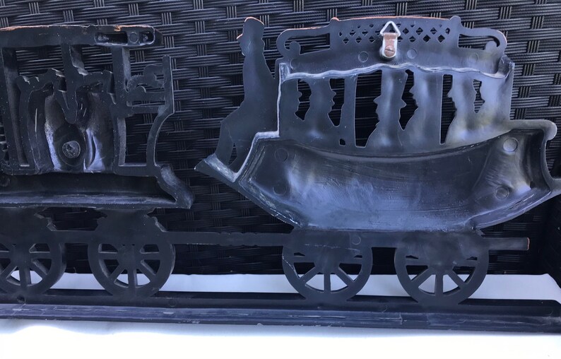 Coppercraft Wall Plaque-train Wall Decor-steam Engine-old West | Etsy