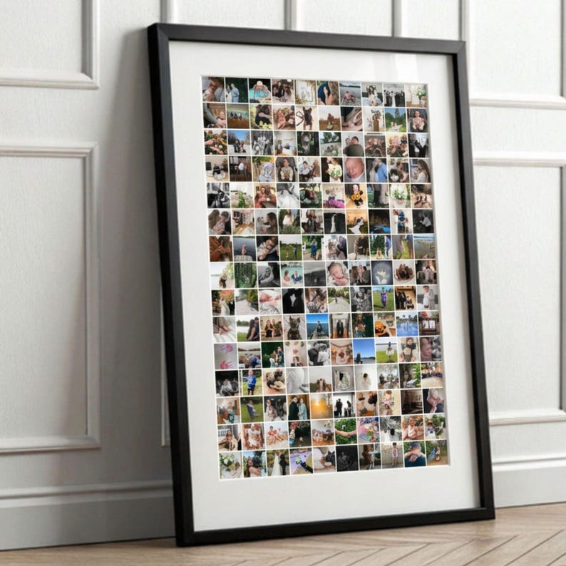 150 Photo Collage Canva Template, Gift Idea for Women, Wedding and ...