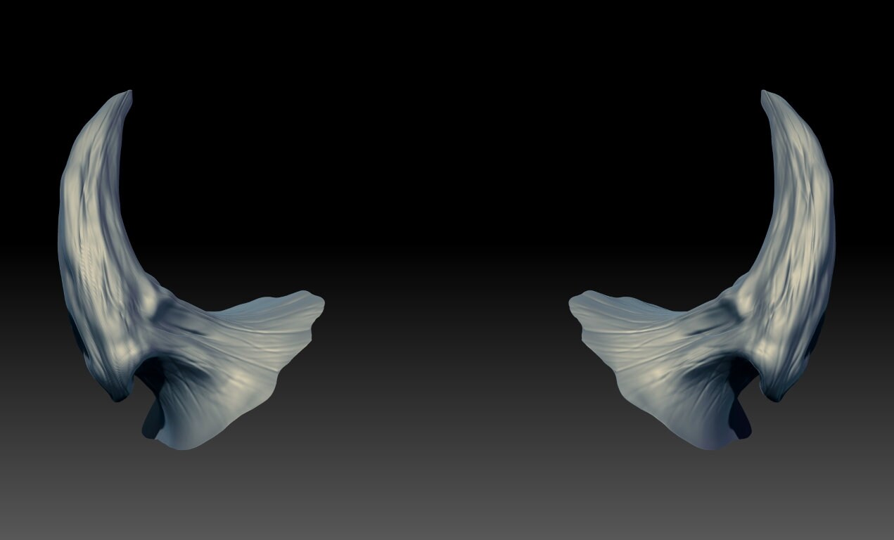 Simple Short Horn 3D PRINT FILE - Etsy