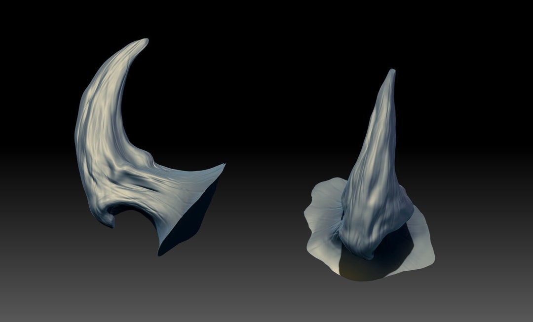 Simple Short Horn 3D PRINT FILE - Etsy