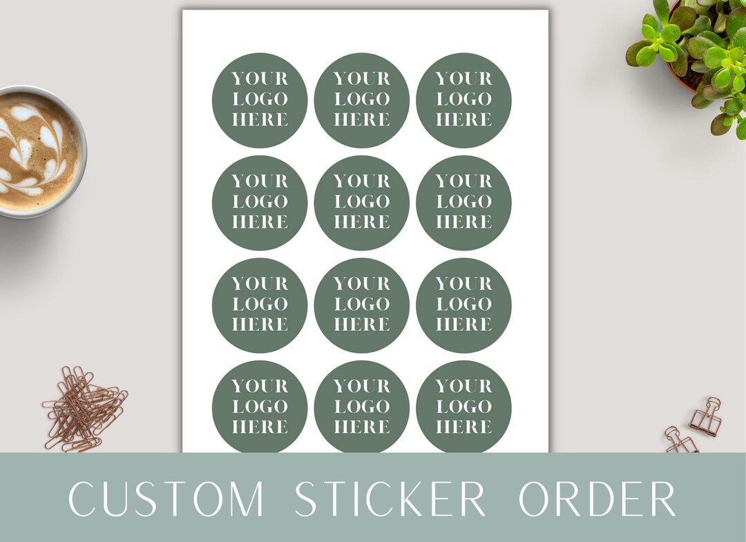 Buy Custom 2 Inch Round Logo Stickers, Custom Sticker, Personalized ...