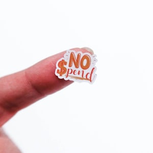 No Spend Stickers, Personal Budget Stickers, Planner Sticker Sheet ...