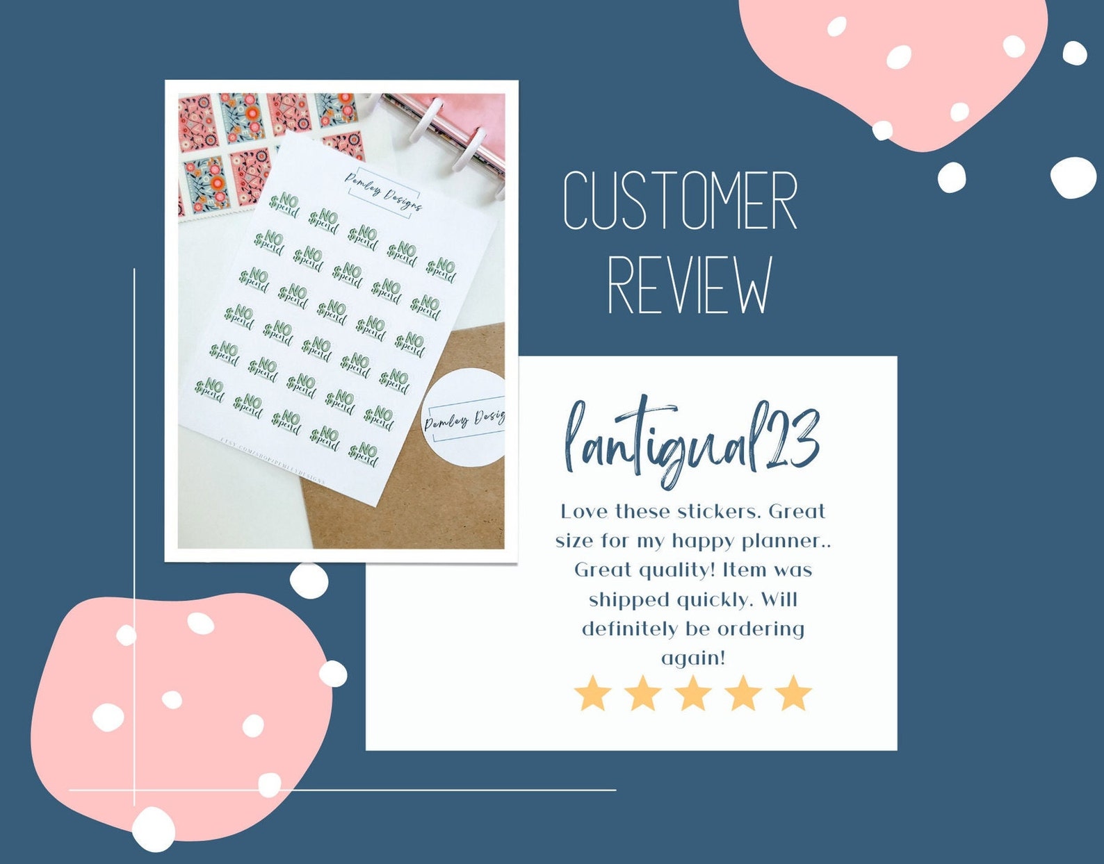 No Spend Stickers Personal Budget Stickers Planner Sticker - Etsy