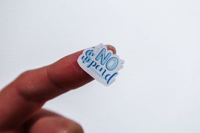 No Spend Stickers Personal Budget Stickers Planner Sticker - Etsy