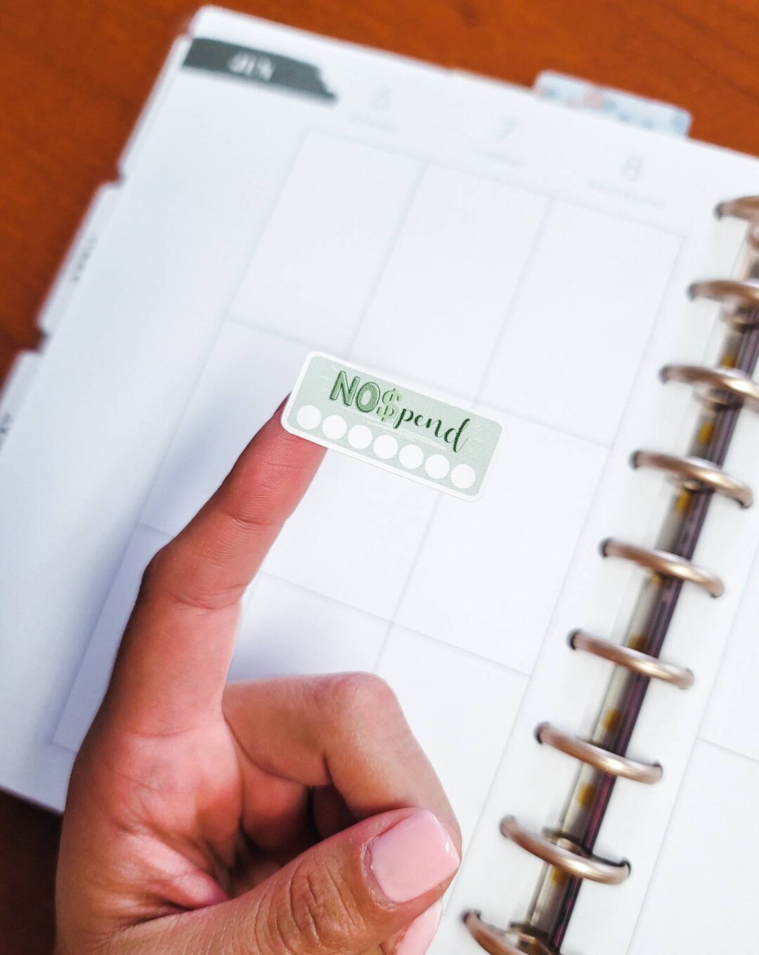 No Spend Stickers, Weekly Tracker, Personal Budget Stickers, Finance ...