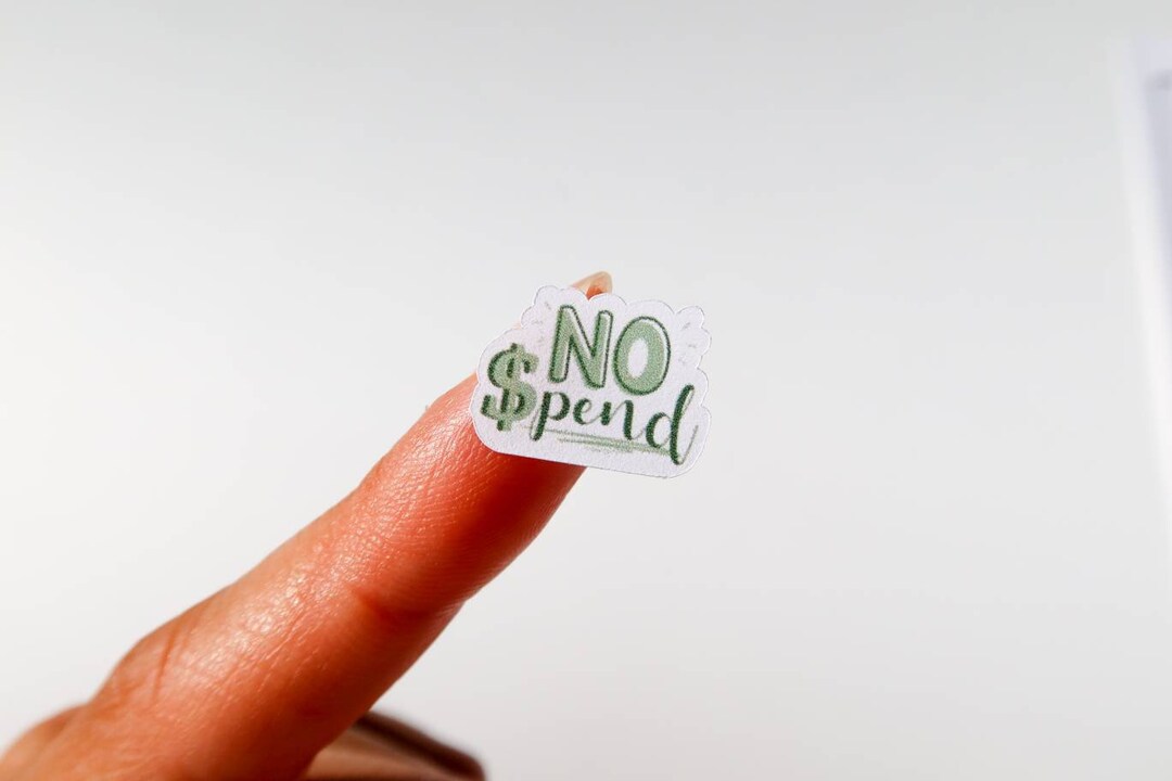 No Spend Stickers, Personal Budget Stickers, Planner Sticker Sheet ...