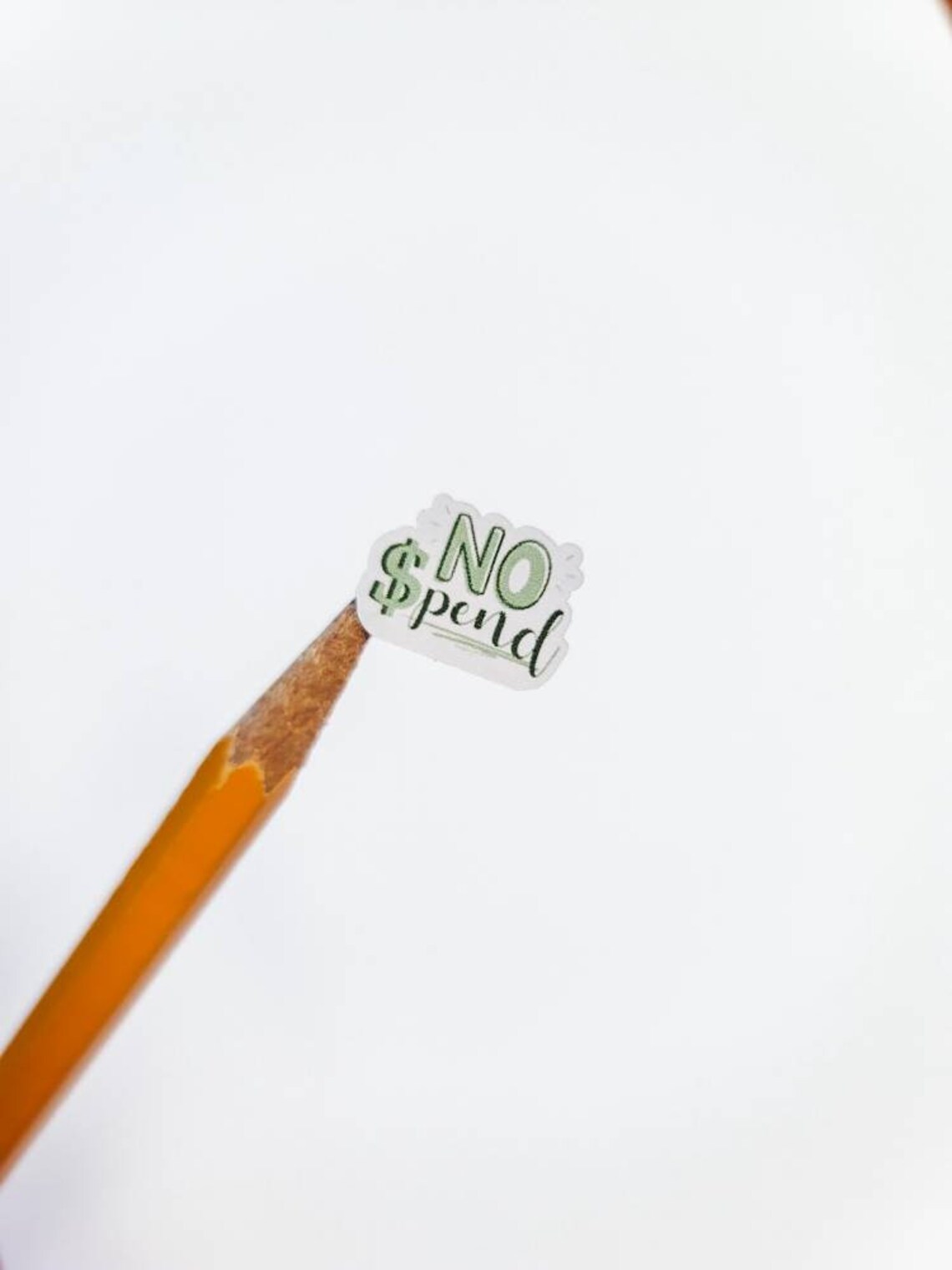 No Spend Stickers Personal Budget Stickers Planner Sticker - Etsy