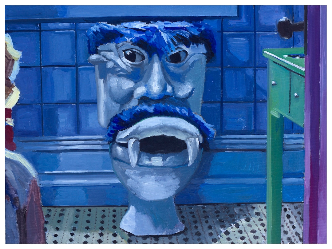 Look Who's Talking Bathroom Art Print - Etsy