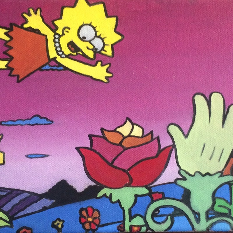 The Simpsons Painting - Etsy