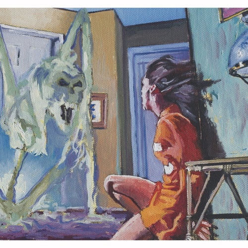 Poltergeist Closet Ghost Art Poster Print by Jim Ferguson - Etsy