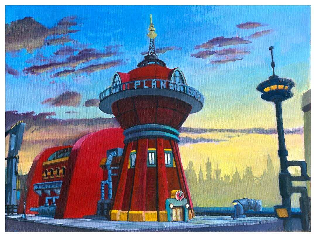 Futurama Planet Express Building Art Prints - Etsy