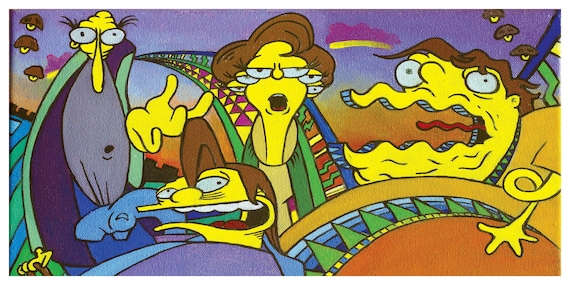 The Simpsons Oil Painting - Etsy
