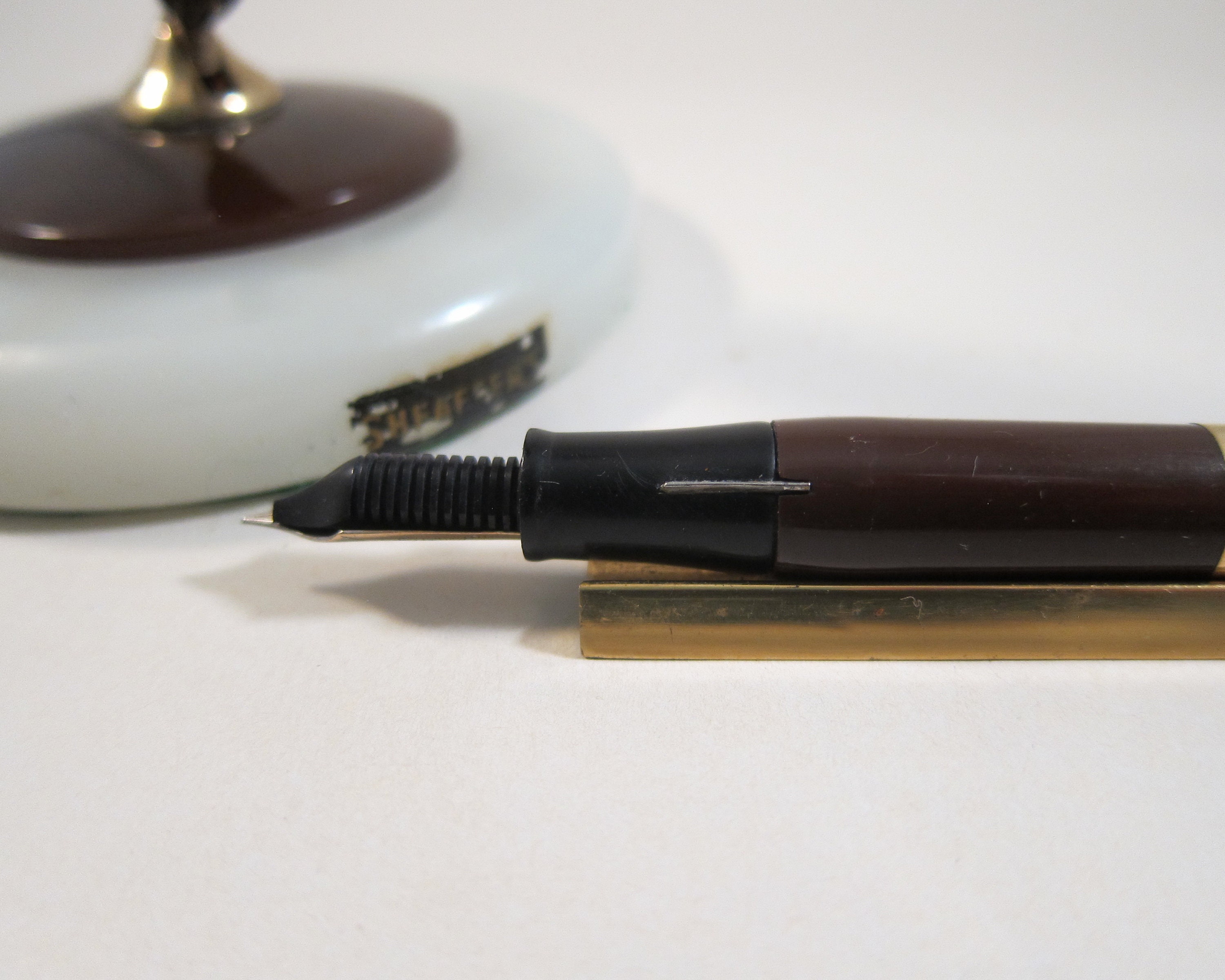 Restored Sheaffer's Dry Proof Desk Set W/ Brown Lifetime | Etsy