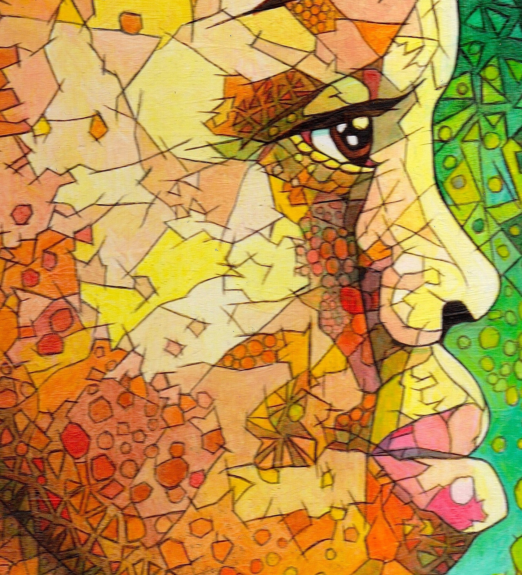 Sunlight Profile, Oil on Board, Original Painting, Rwandan , African ...