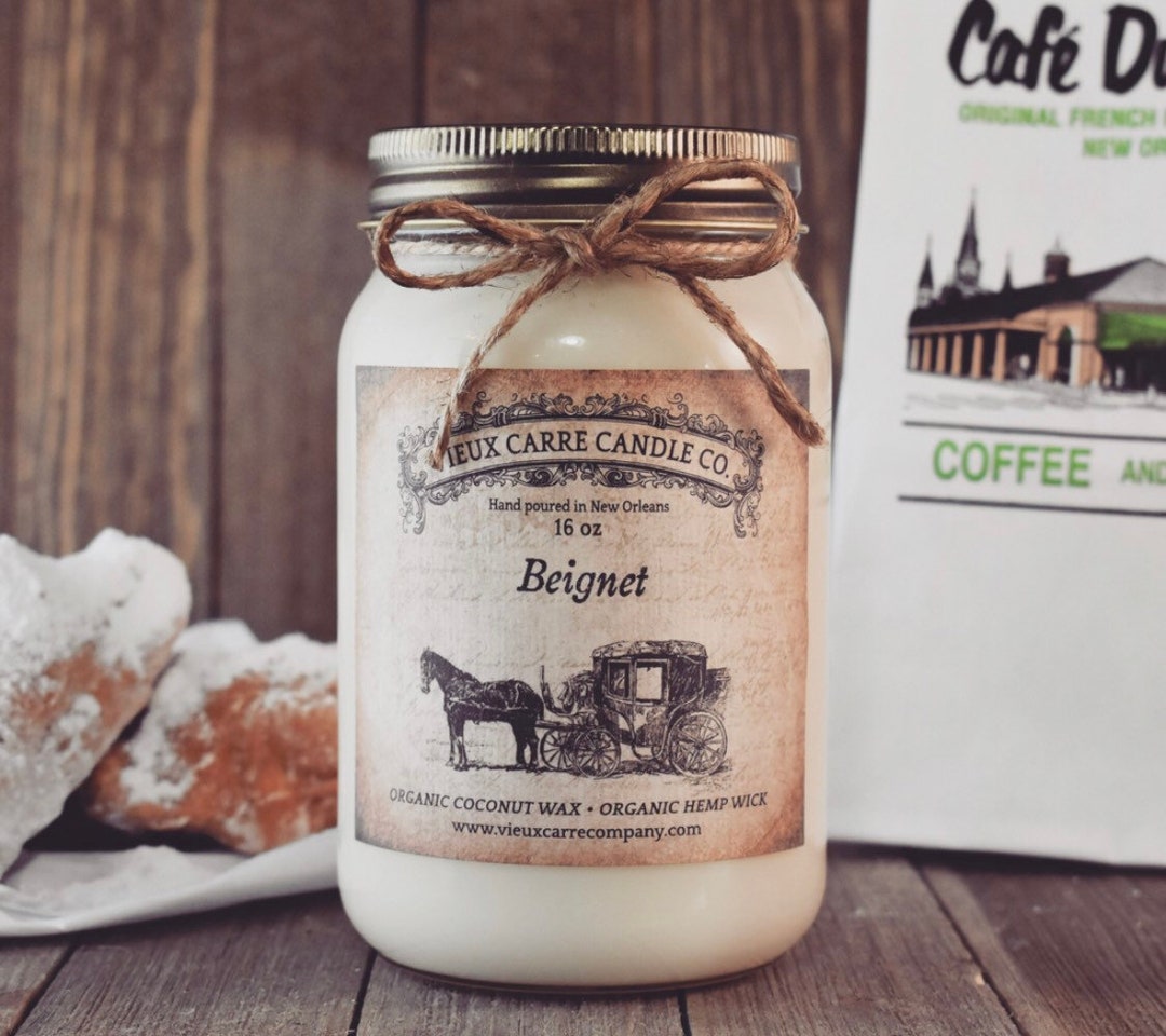 Beignet New Orleans Organic Coconut Wax Candle Beignet Scent - Etsy