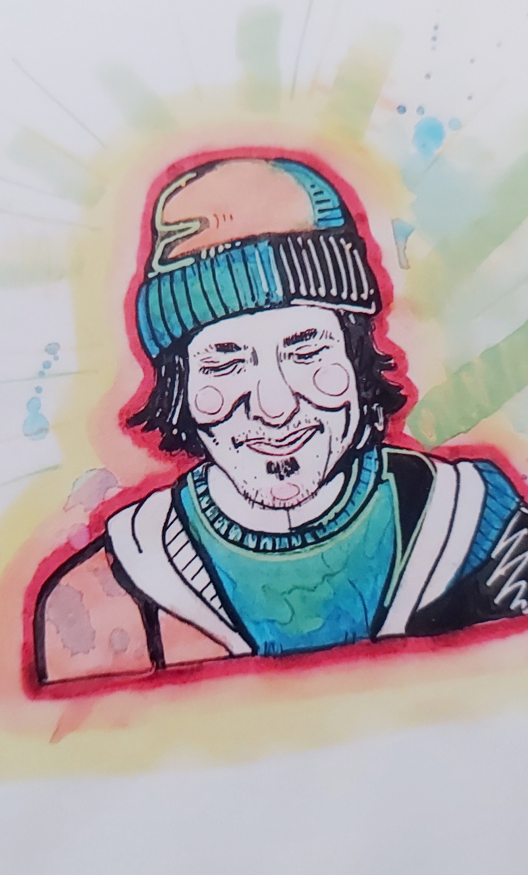 Elliott Smith Print - 4x6 Inch Art Postcard Art Card ACEO - Tribute ...