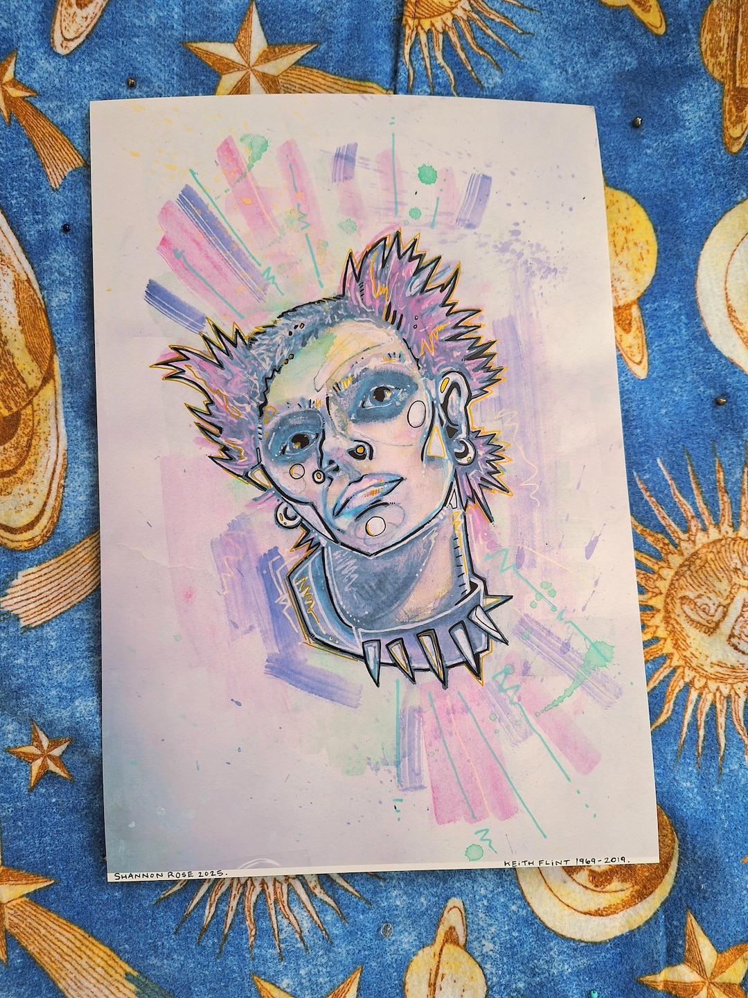 Keith Flint Portrait Modified Poster Print - 13×19 Glossy Photo - FREE ...