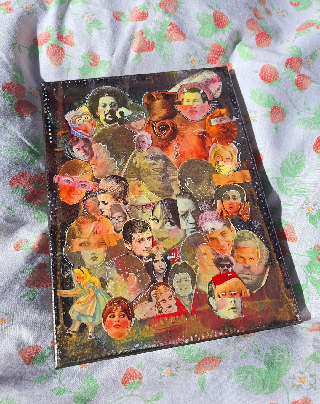People Change - Mixed Media Collage Painting - OOAK Lowbrow Handmade ...