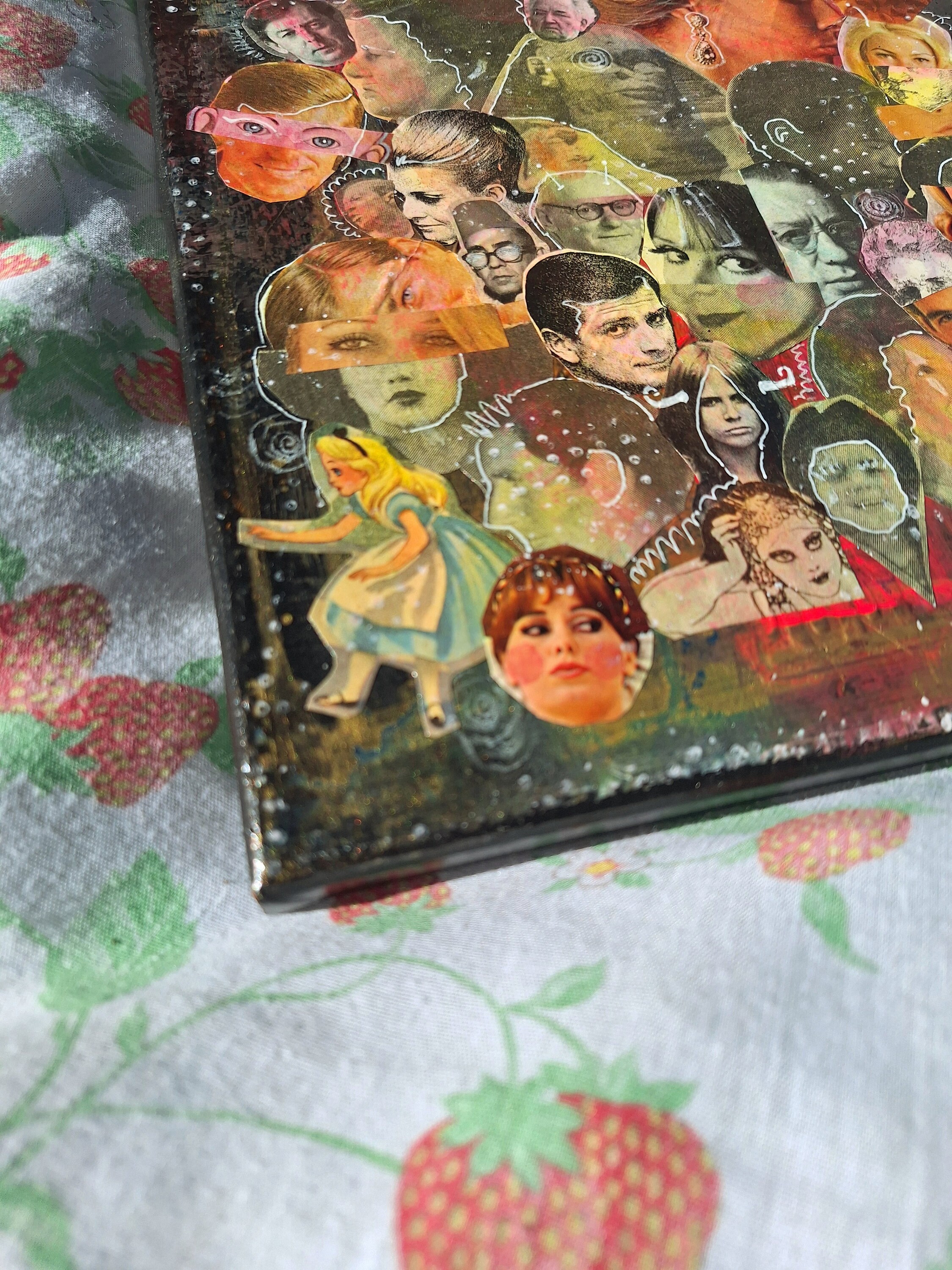 People Change - Mixed Media Collage Painting - OOAK Lowbrow Handmade ...