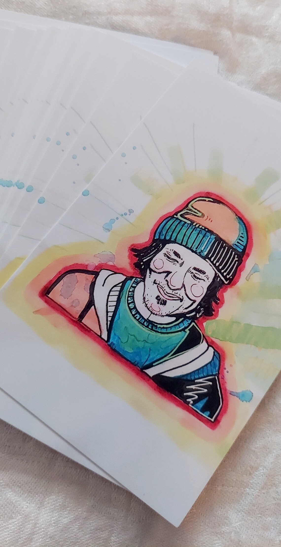 Elliott Smith Print - 4x6 Inch Art Postcard Art Card ACEO - Tribute ...