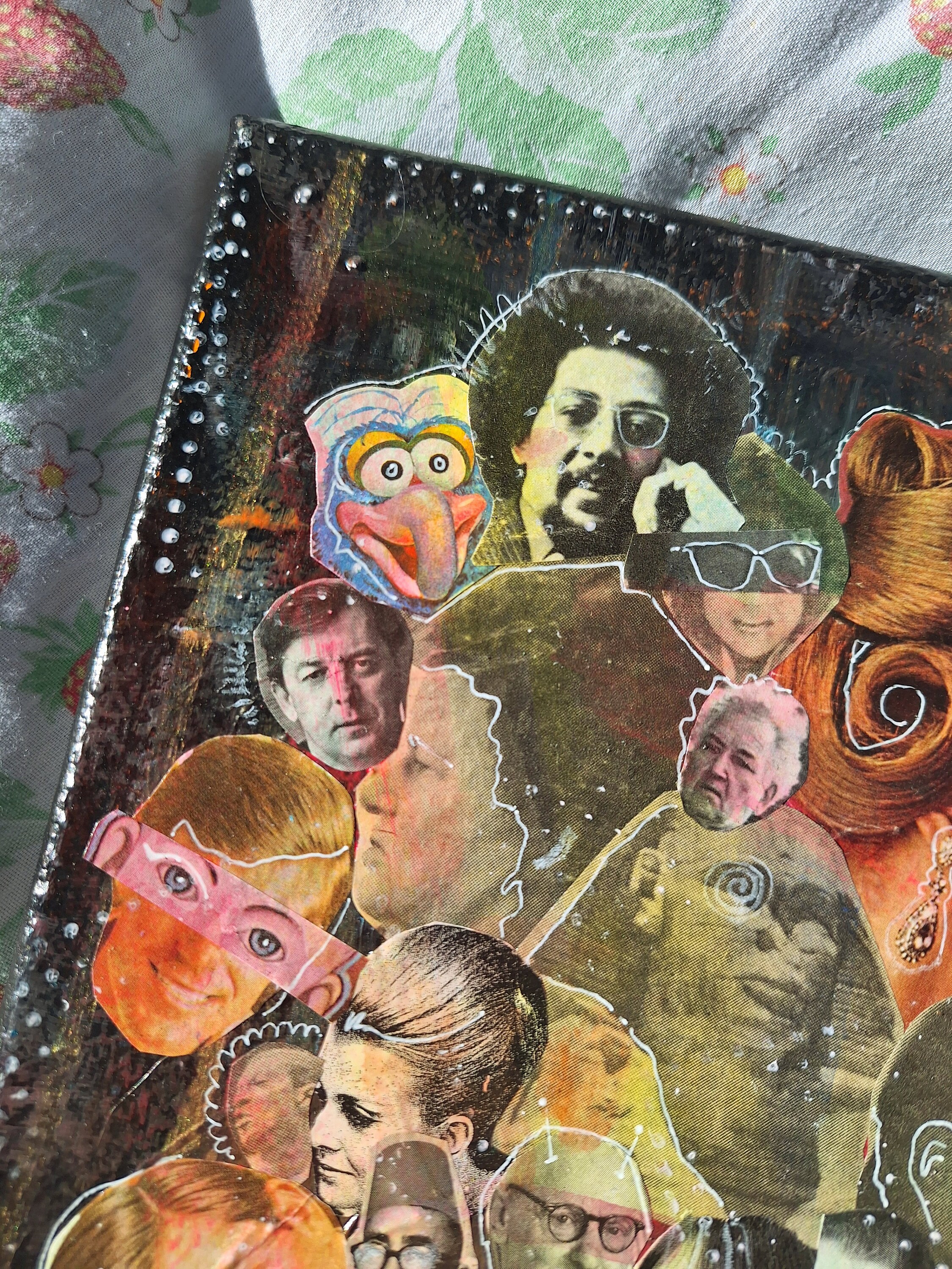 People Change - Mixed Media Collage Painting - OOAK Lowbrow Handmade ...
