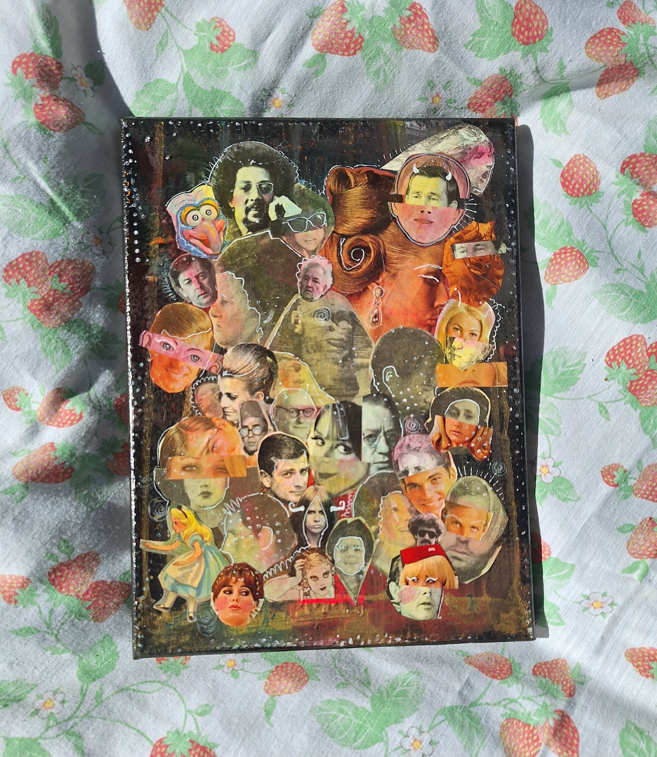 People Change - Mixed Media Collage Painting - OOAK Lowbrow Handmade ...
