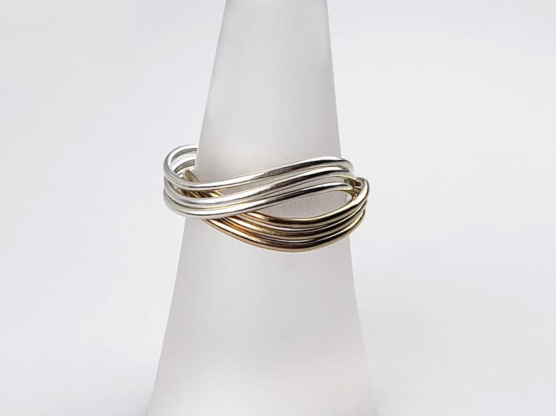 Arc Ring Set - Curve Ring - Gold Silver - Layered Ring Set - Stacking ...