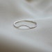 Curve Ring Minimalist Band Bump Ring Silver Curve Gold Curve Dainty - Etsy