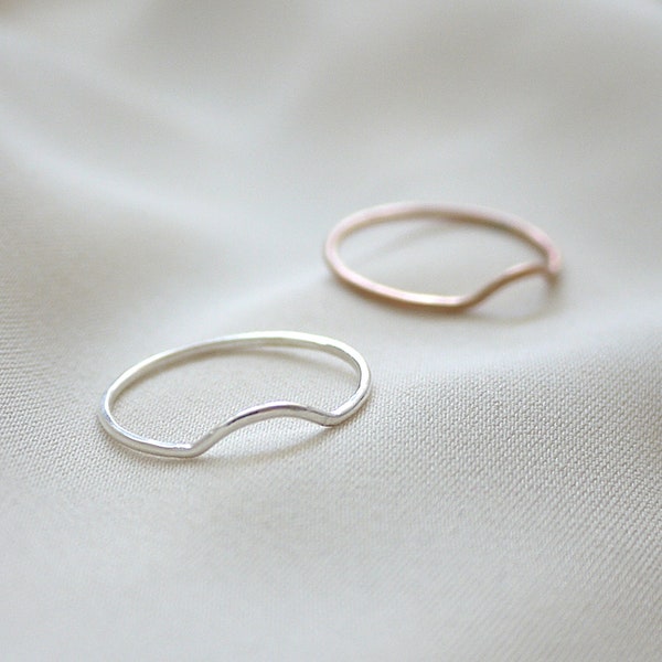 Curved Ring - Etsy