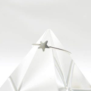 Silver Star Ring - Tiny Star - Sterling Silver - Twinkle Little Star ...