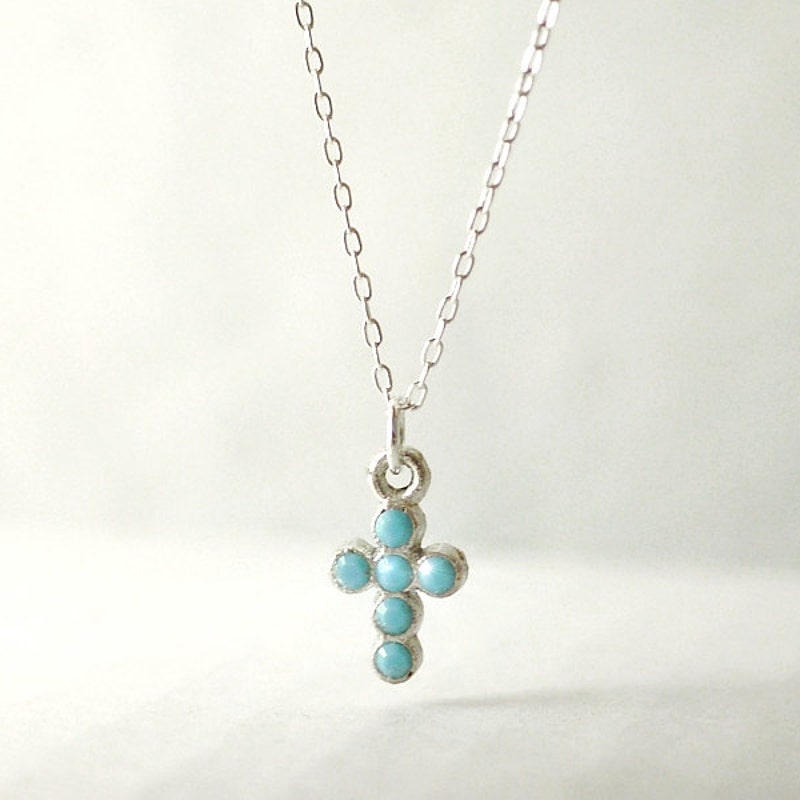 Turquoise Cross - Etsy