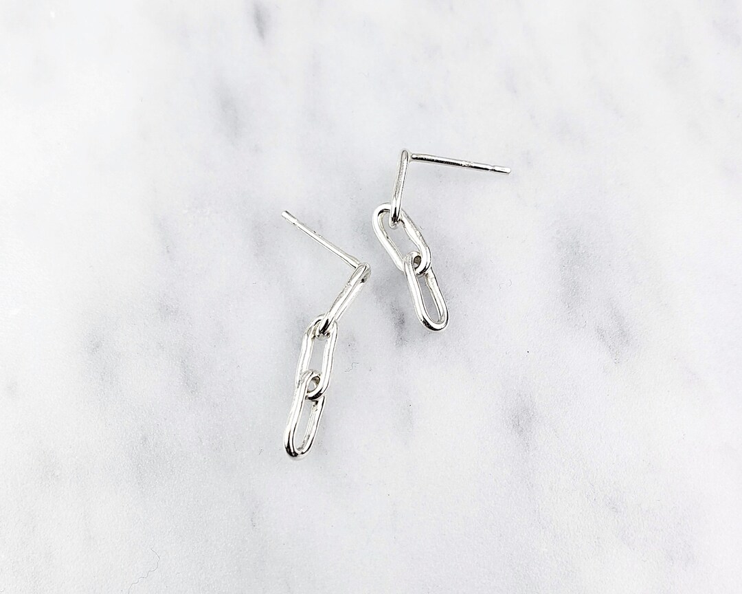 Buy Paperclip Chain Earring Chain Earring Link Earring Modern Simple ...