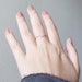 Curve Ring - Minimalist Band - Bump Ring - Silver Curve - Gold Curve ...