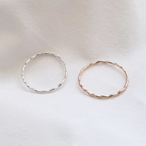 Small Wave Ring - Tiny Bump Ring - Minimal Band - Gold Wave - Silver Wave - Dainty Ring - Illusy ...