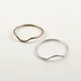 Curve Ring Minimalist Band Bump Ring Silver Curve Gold Curve Dainty - Etsy