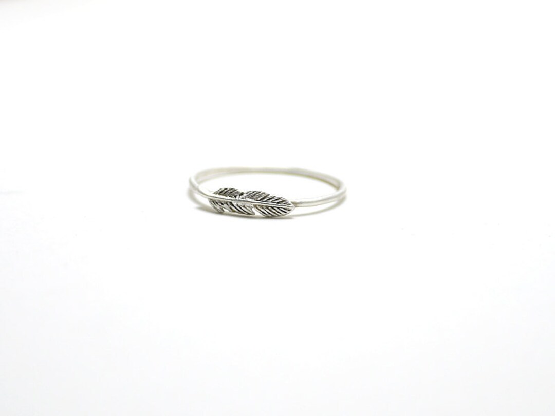 Feather Ring Sterling Silver Ring Wing - Etsy
