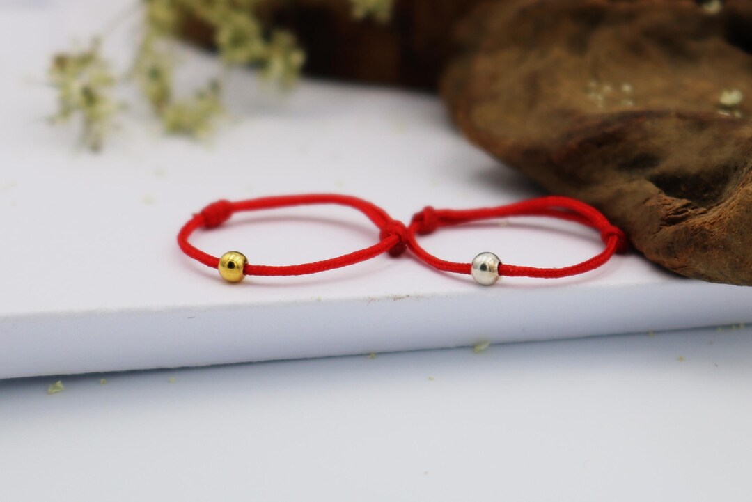 Red String of Fate Ring, 925 Sterling Silver Red String Ring, Promise ...