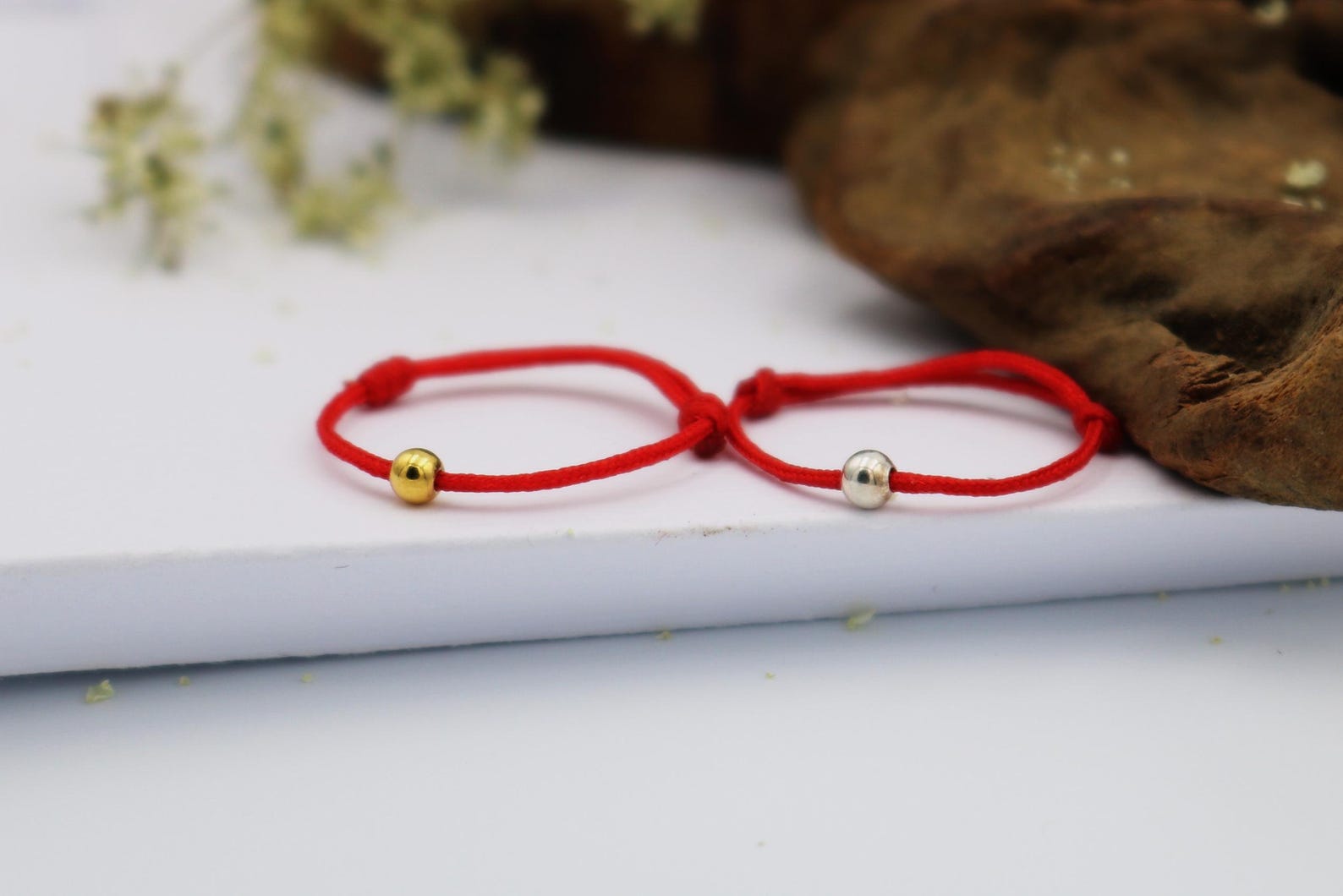 Red String of Fate Ring, 925 Sterling Silver Red String Ring, Promise ...