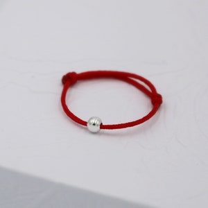 Red String of Fate Ring, 925 Sterling Silver Red String Ring, Promise ...
