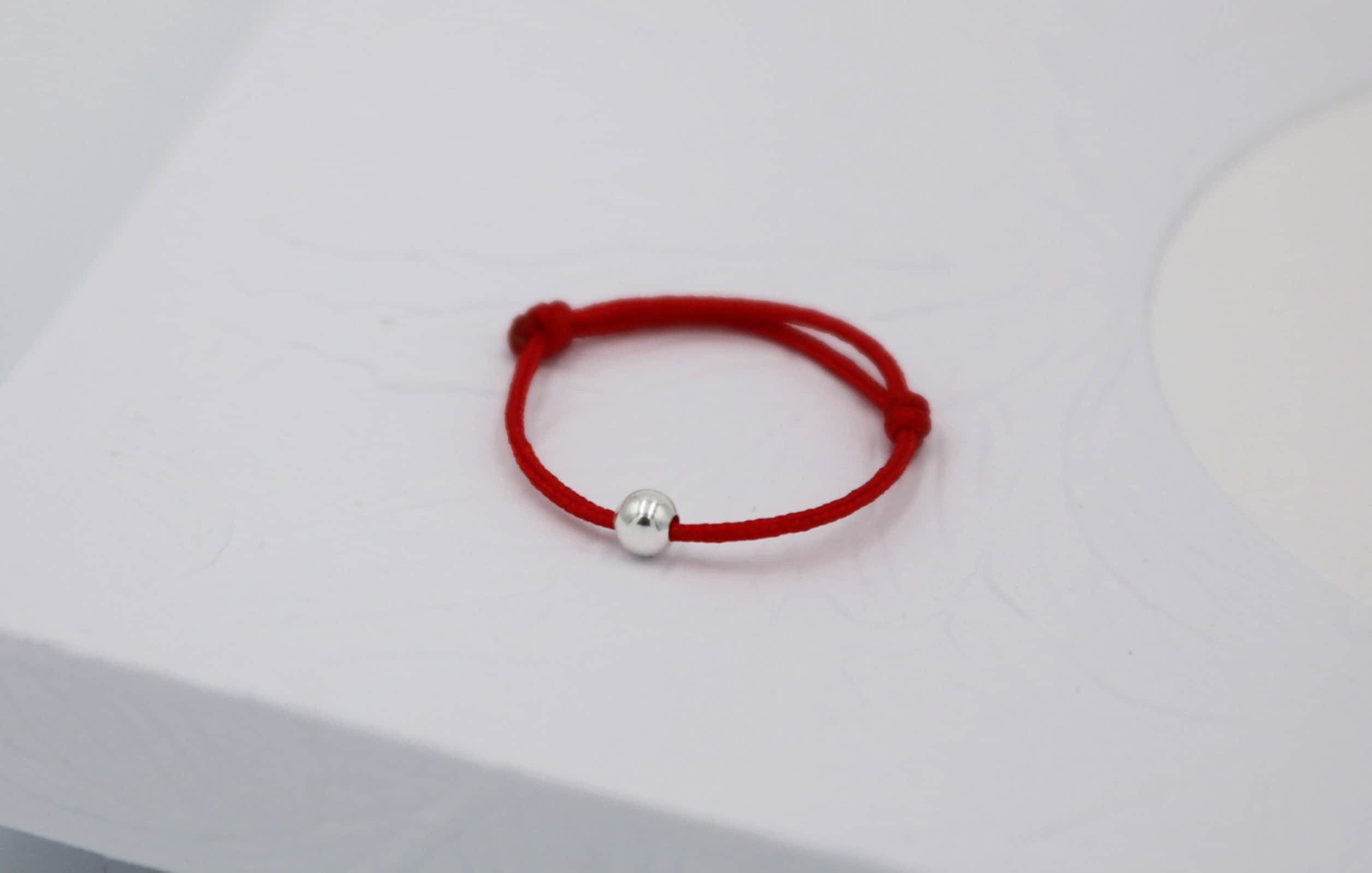 Red String of Fate Ring: 925 Sterling Silver Promise Ring - Etsy