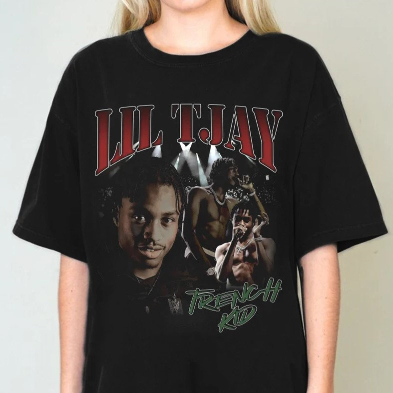 Lil Tjay Trench Kid Shirt, Lil Tjay 90s Vintage X Bootleg Style Rap