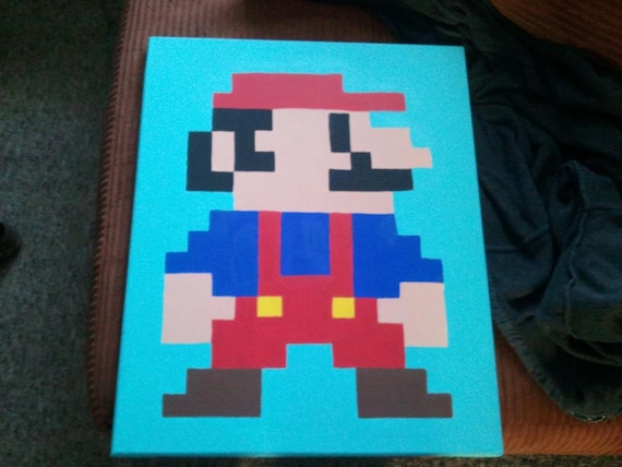 Items similar to Nintendo 8-bit Painting - On Sale Now on Etsy