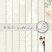White wedding digital paper wedding pattern wedding invitation | Etsy