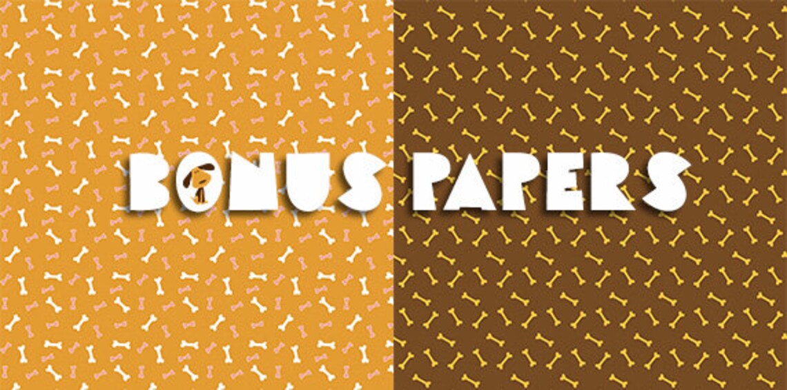 I Love My Dog, Dog Digital Paper, Dog Printable Paper, Craft Paper ...