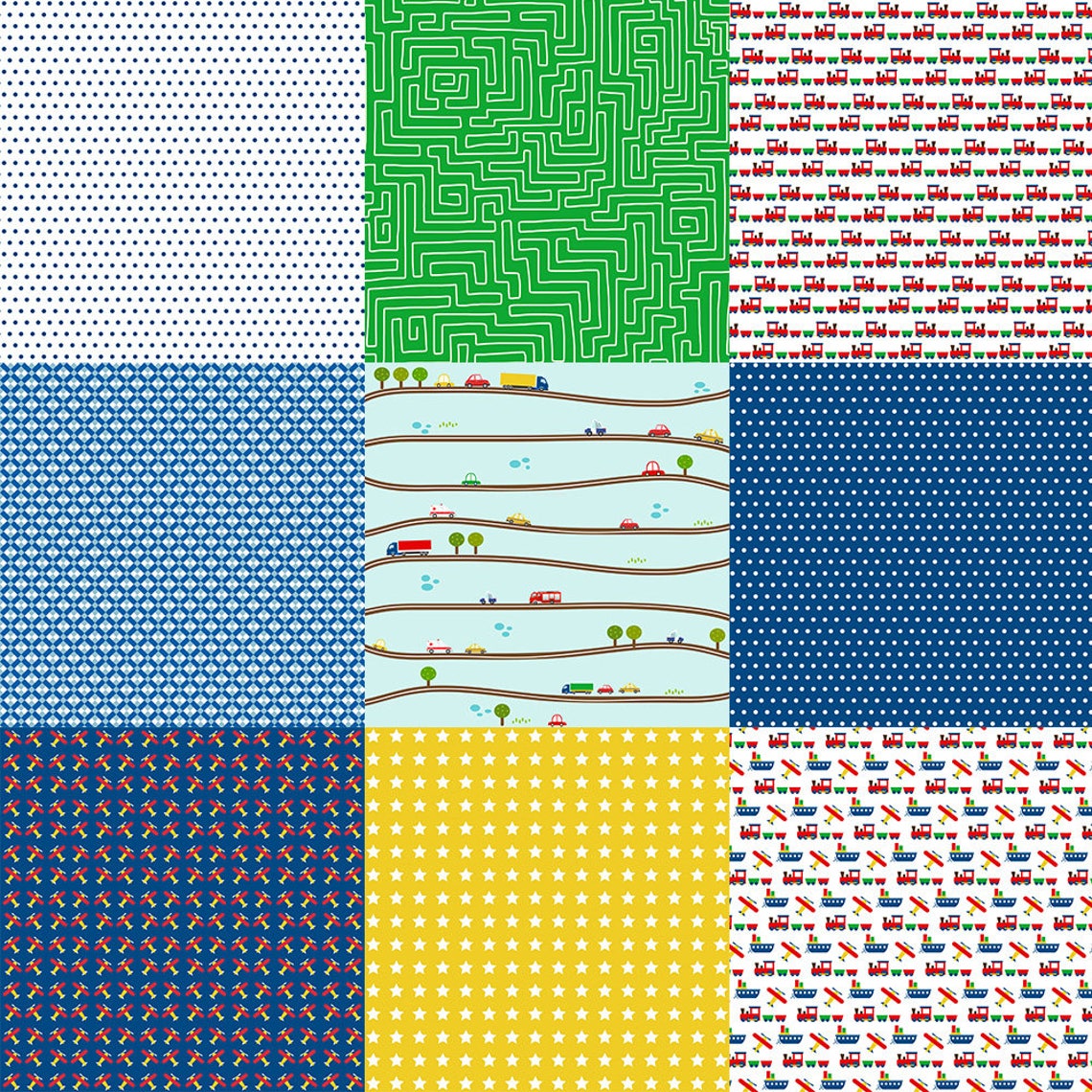 Car Digital Papers, Transportation Printable Papers, Boys Paper, Toy ...