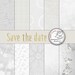 Wedding Digital Paper "save the Date" With Romantic White Wedding ...