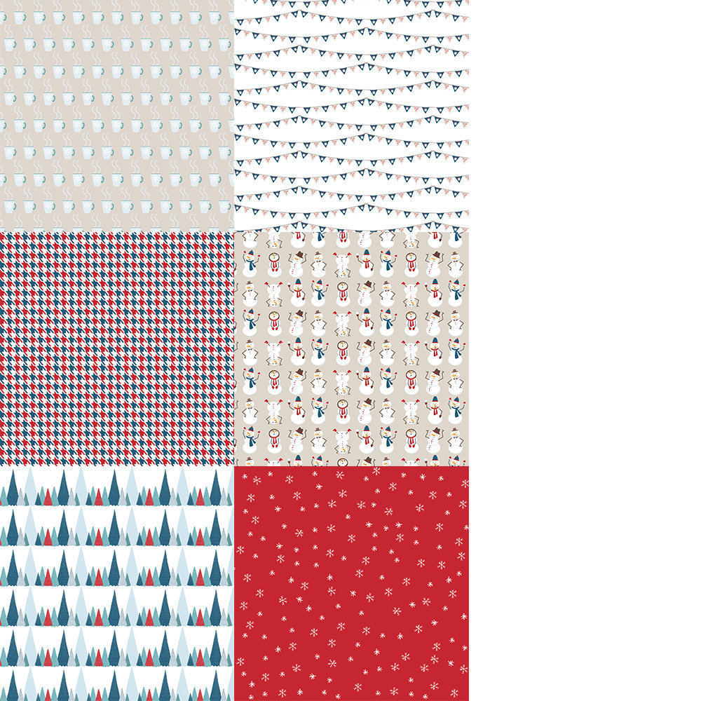 Let It Snow Winter Digital Papers, Winter Chill Papers, Winter ...