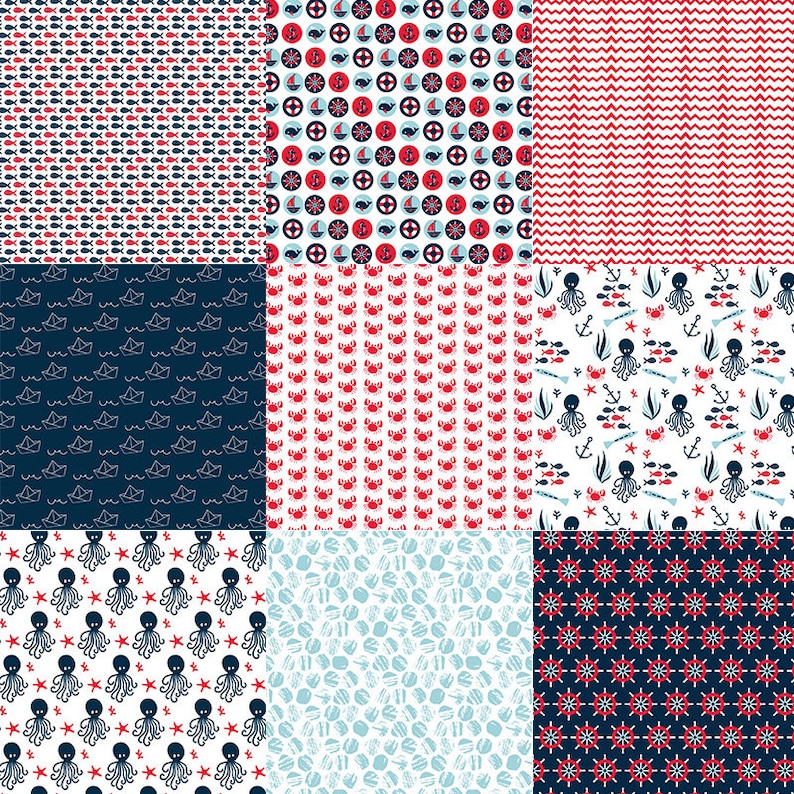 Nautical Papers, Marina Papers, Sea Papers, Ocean Paper, Blue Papers ...