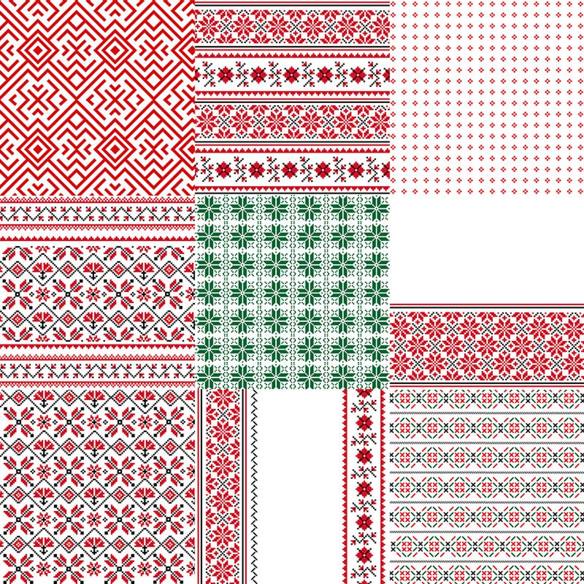 Ethno Digital Paper, Ethnic Patterns, Bulgarian Embroidery, Chic ...